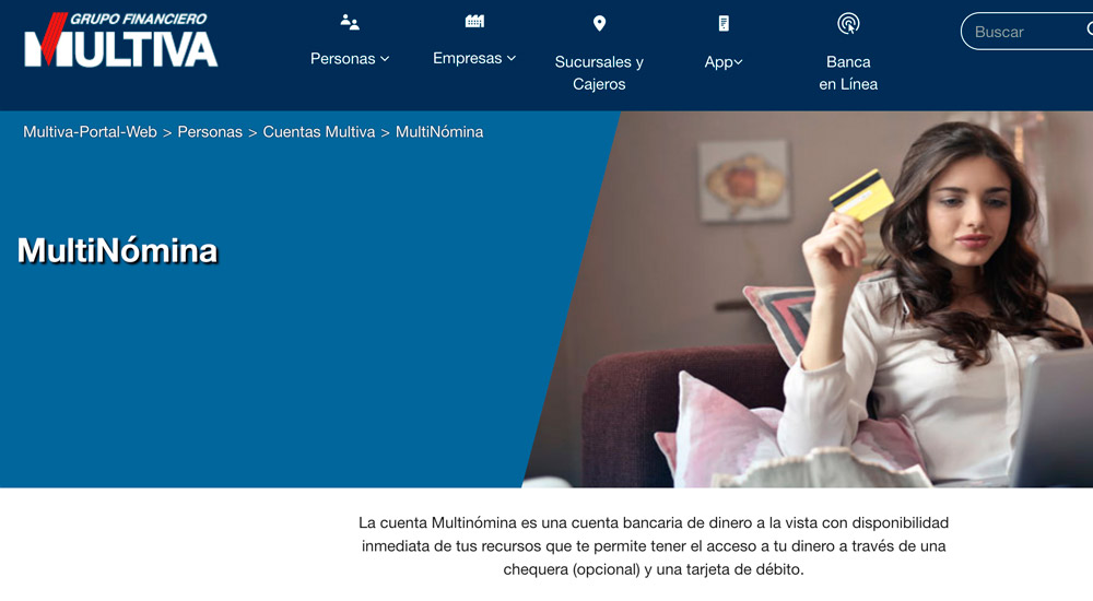 Cuenta MultiNómina de Multiva | Análisis y Condiciones | Bancos.live