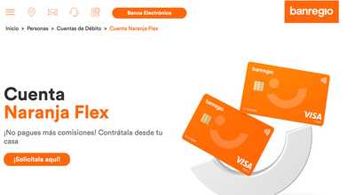 Cuenta Naranja Flex de Banregio | Análisis y Condiciones | Bancos.live