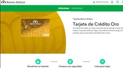 ᐈ Tarjeta de crédito Oro de Banco Azteca | 💳 Análisis y Condiciones ...