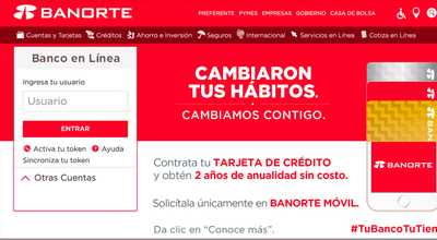 ᐈ Banorte | Bancos.live
